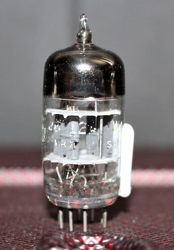 GE JG (JAN) 6201 12AT7WA ECC81 TIGHT BALANCE GREY PLATE 3 | Reverb