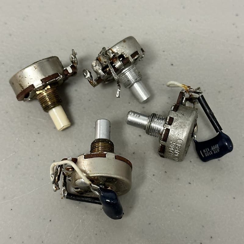 Fender Telecaster Custom Potentiometer Set with Caps USA | Reverb
