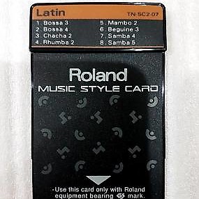Roland ROLAND LATIN - MUSIC STYLE CARD ( ARRANGER E80 E70 E68 | Reverb