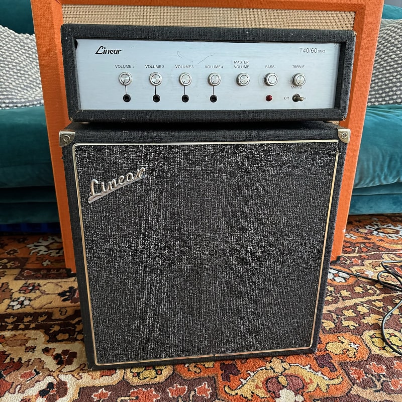 Vintage 1970s Linear T40/60 MK1 Amplifier w/ Matching 1x12 | Reverb