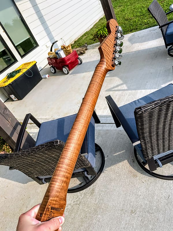 Warmoth Roasted flame maple neck-Super high grade 2022 - None | Reverb