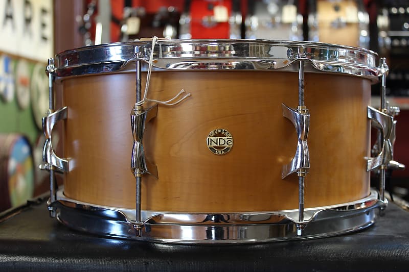 INDe Drum Lab 6.5x14 Solid Shell Maple Snare Drum | Reverb