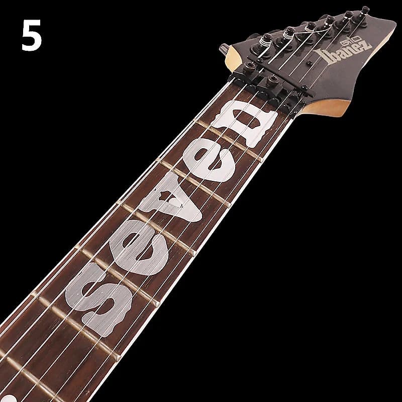 Seven Guitar Fingerboard Inlay Fretboard Sticker Decal | Reverb