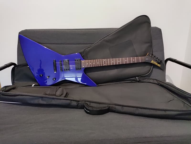 2008 Kramer Explorer Imperial S-404S Metallic Blue w/GIGBAG | Reverb