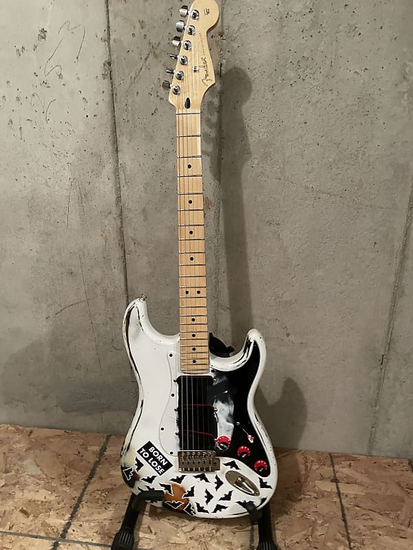 Fender/ Squier body / Billy Corgan/ Partscaster Bat Strat - | Reverb