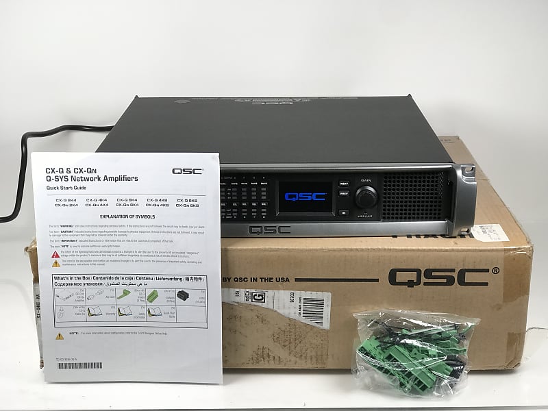 (New) QSC CX-Q4K8 Q-SYS Network Amplifier | Reverb UK