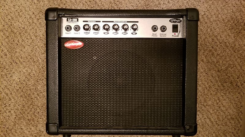 Stagg CA-20B 20 Watt Bass Guitar Amplifier Amp 2 Inputs (Used | Reverb