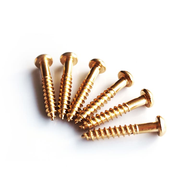 Tremolo Mounting Screws x6 - Gold | Guitar Anatomy | Reverb
