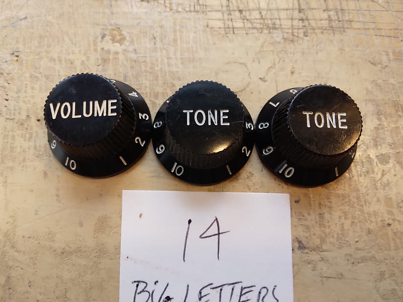 Unbranded Stratocaster Volume/Tone/Tone Knob Set 2000s - | Reverb