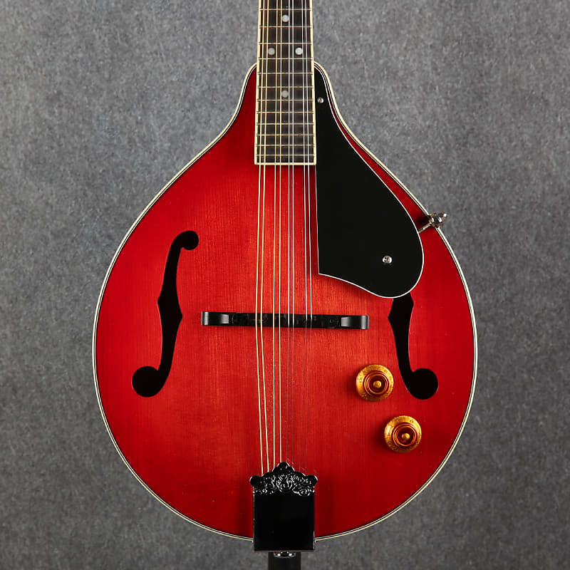 Delta Blue AM10e Electric Mandolin - Red - Hard Case - 2nd | Reverb