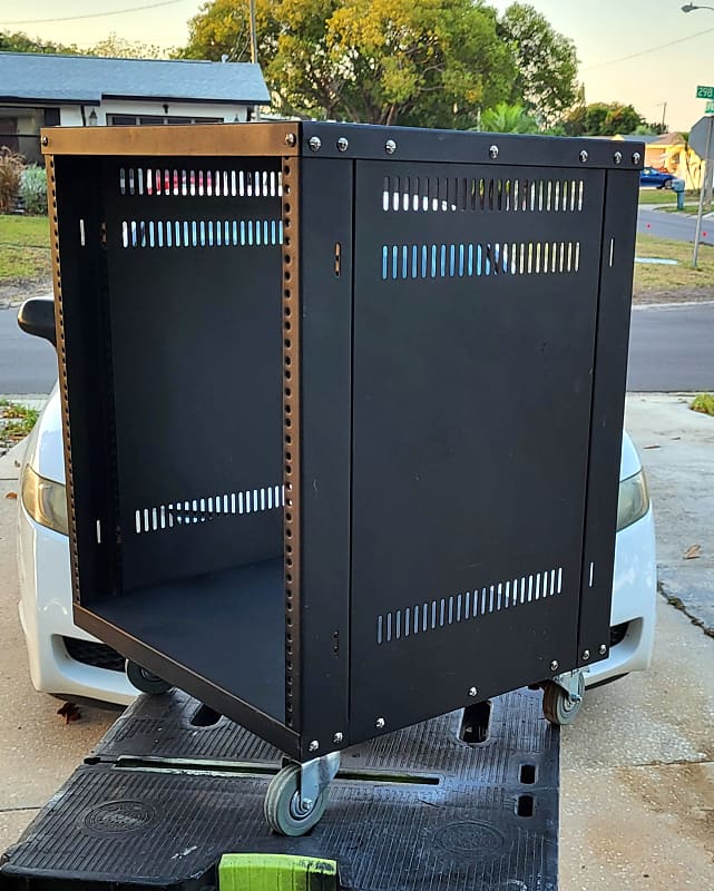 Samson 12u/12-Space Rolling Power Equipment Rack, All Steel | Reverb