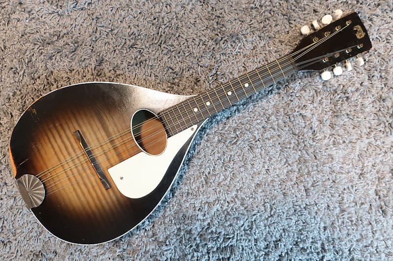 Vintage 1960s Harmony Rex Brand 8 String Mandolin Very Clean | Reverb