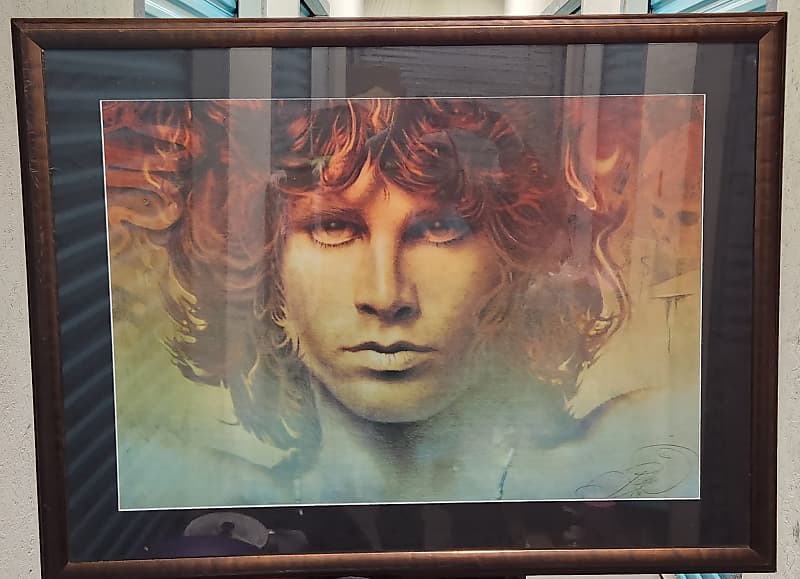 Jim Morrison: The Doors Poster Custom-framed print 60's | Reverb