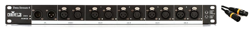 Chauvet DJ Data Stream 4 - 4-Port DMX Splitter Bundle with | Reverb