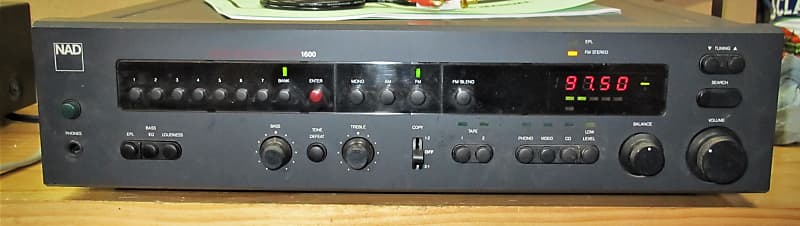 NAD Model 1600 Preamp / Tuner AM/FM / Phono Input / Tested | Reverb