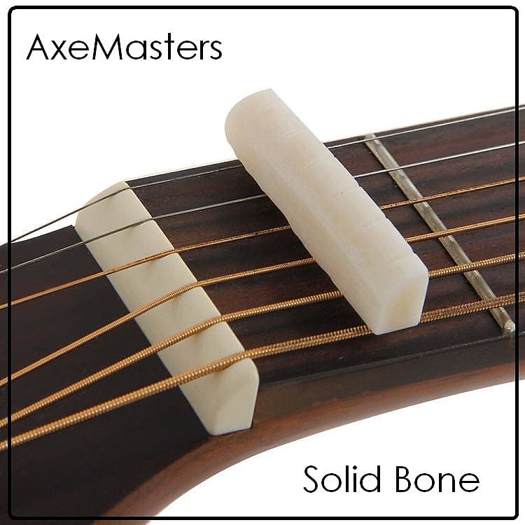AxeMasters Slotted BONE NUT for 6 String Guitar - UNIVERSAL | Reverb