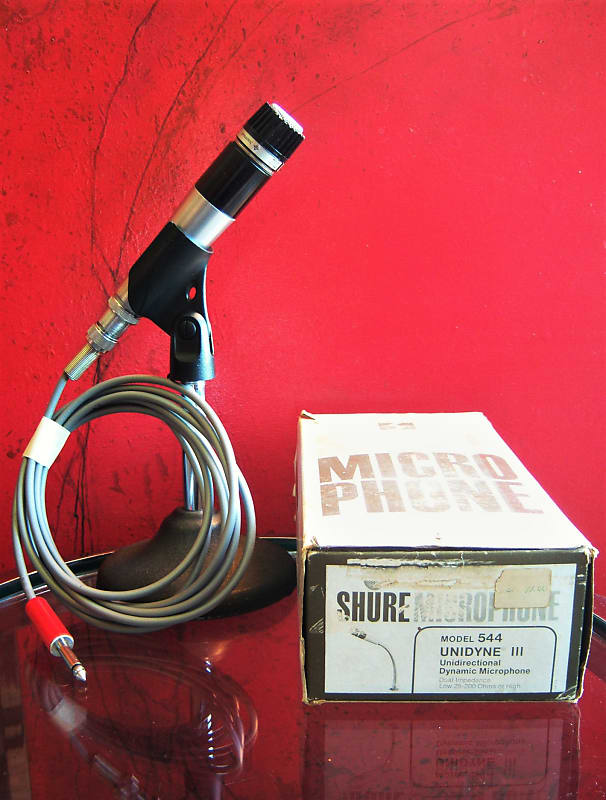 Vintage 1970's Shure 544 / 545 dynamic cardioid microphone w | Reverb