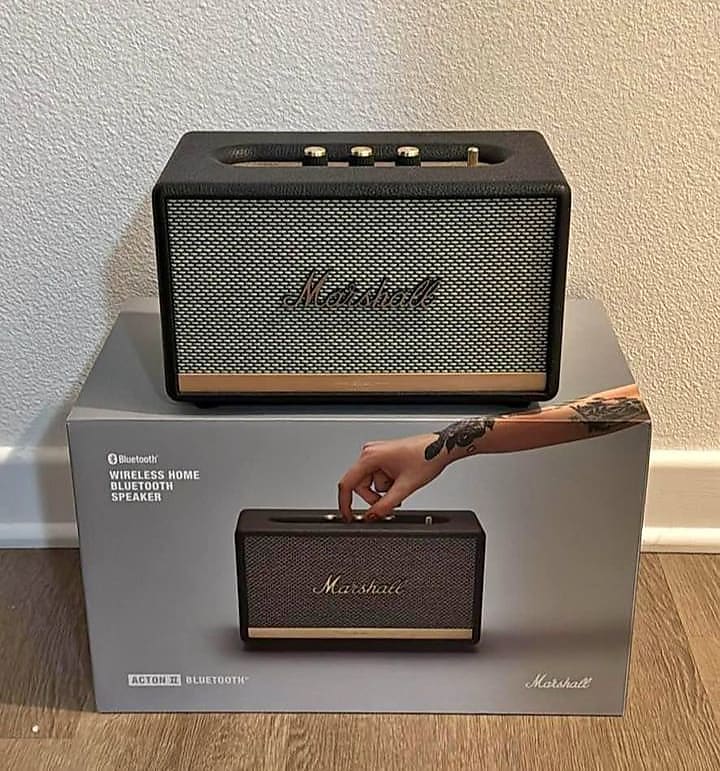 Marshall Acton 2 2024 - Black Bluetooth speaker | Reverb