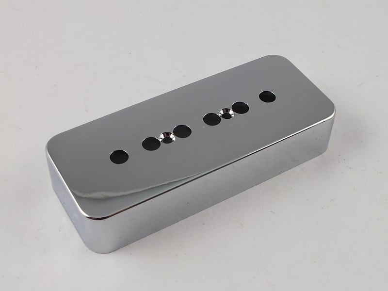 Chrome Silver P90 Soapbar Pickup Cover 52mm spacing Single | Reverb