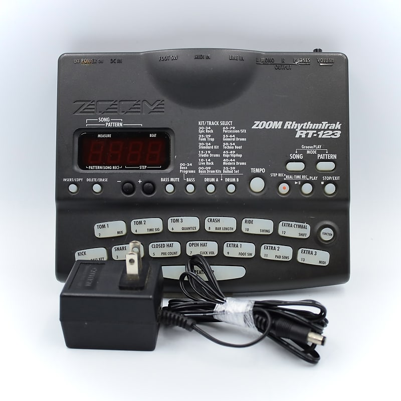 Zoom RT-123 Rhythm Trak 123 With AC Adapter Drum Machine | Reverb