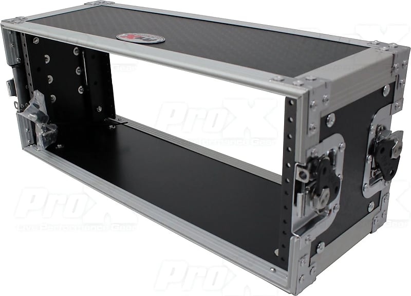 4U Deluxe Effects Rack 7" Deep Rail to Rail W/Handle | Reverb