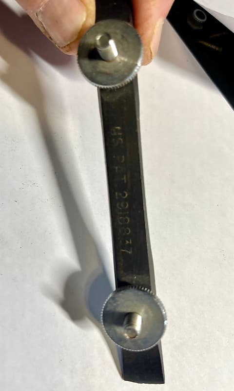 1960 Gretsch Ebony Bridge Base (Space Control or Fixed) | Reverb