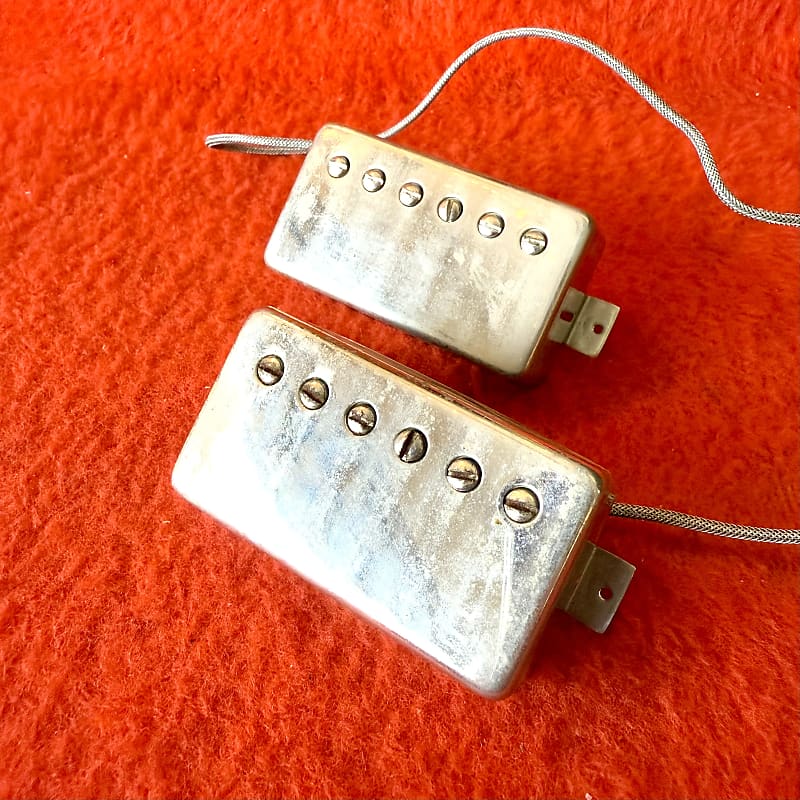 Gibson Tim Shaw PAF Humbucker pickups 1982 - Nickel original | Reverb