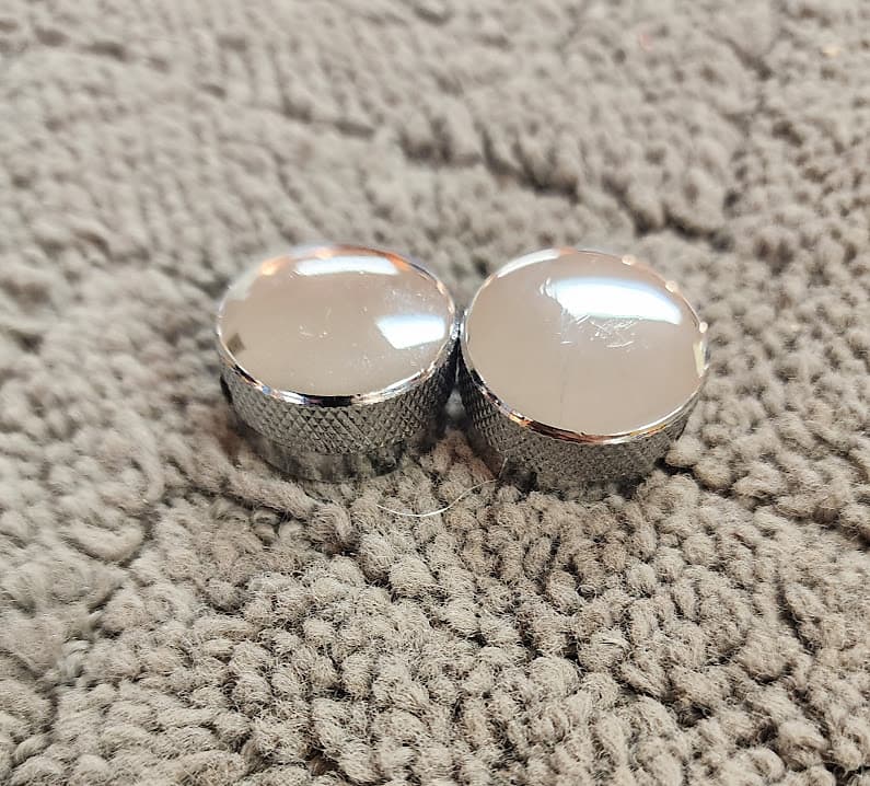 WD Music Large Dome Top Knobs Chrome for Guitar or Bass | Reverb