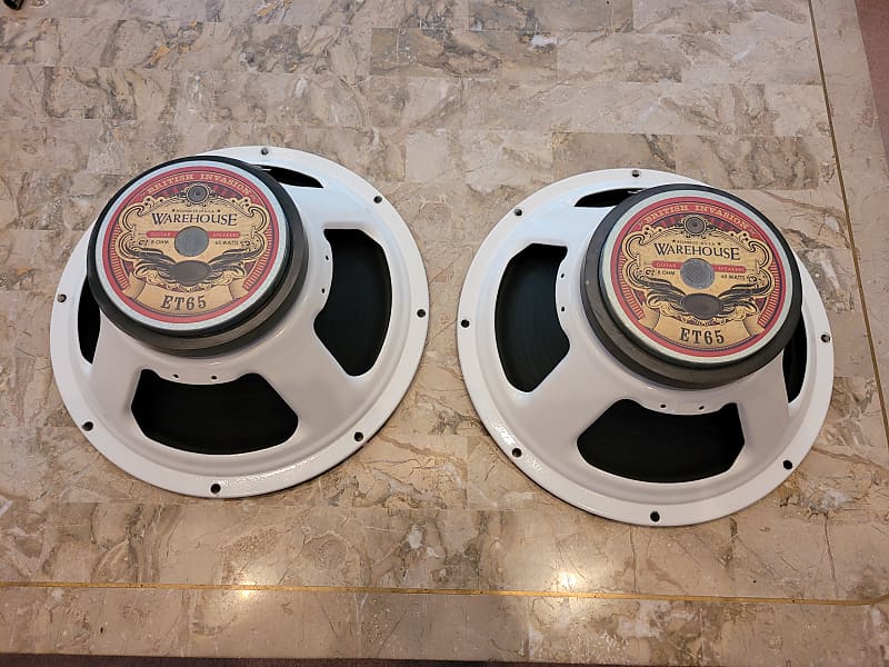(2) Warehouse Speakers ET-65 65W 12" Guitar Amp Speaker 8 Ohm | Reverb