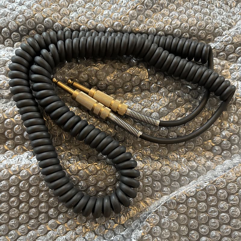 Unknown Vintage coiled cable, stretchable spiral cable 1/4” | Reverb