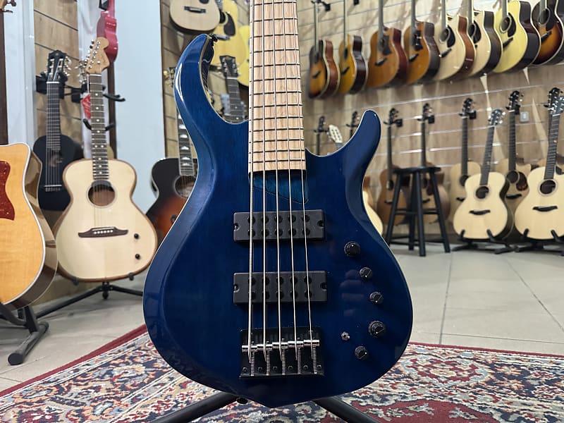 Sire Marcus Miller M2 Mahogany 5 Transparent Blue (2nd Gen) | Reverb