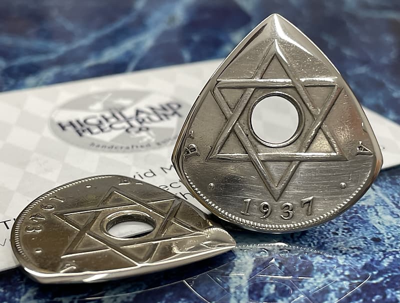 The Highland Plectrum Co. One 1937 West Africa Penny Coin | Reverb