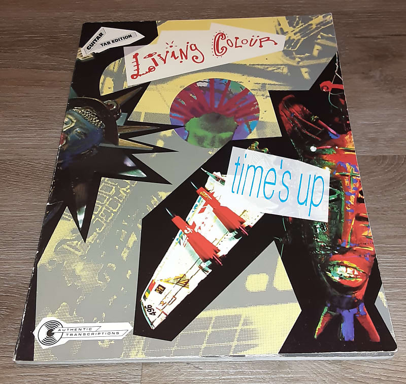 LIVING COLOUR - TIME'S UP - GUITAR TAB BOOK - TABLATURE - | Reverb