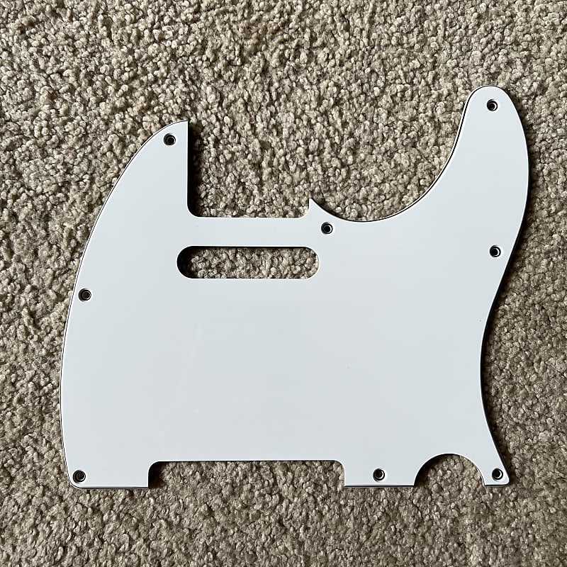 Fender Telecaster 8-hole Pickguard - White | Reverb