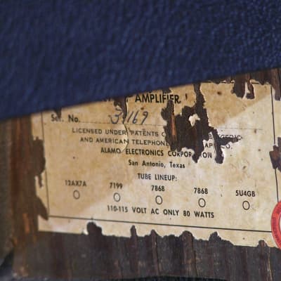 1967 ALAMO FURY GUITAR AMPLIFIER/BASS AMP 1-15 inch C15PS | Reverb