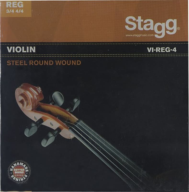 Stagg VI-REG-4 Steel Round Wound Violin String Set Extra | Reverb