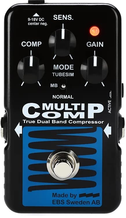 EBS MultiComp Blue Label Bass Compressor Pedal | Reverb