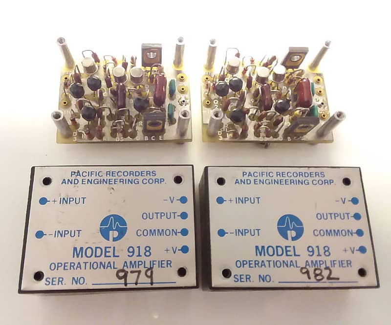PR&E Jensen 918 opamp pair 1977 pre 990 john hardy api 2520 | Reverb