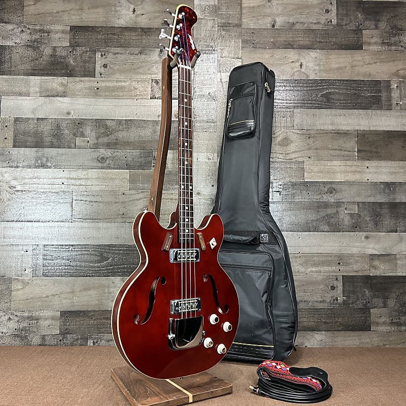 RARE Harmony H-420 Hollow Body Electric Bass - Dave Roe | Reverb