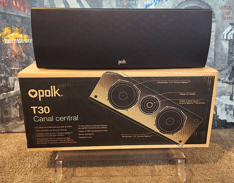 Polk Polk Audio T30 Home Theater Center Channel Speaker 2000 | Reverb