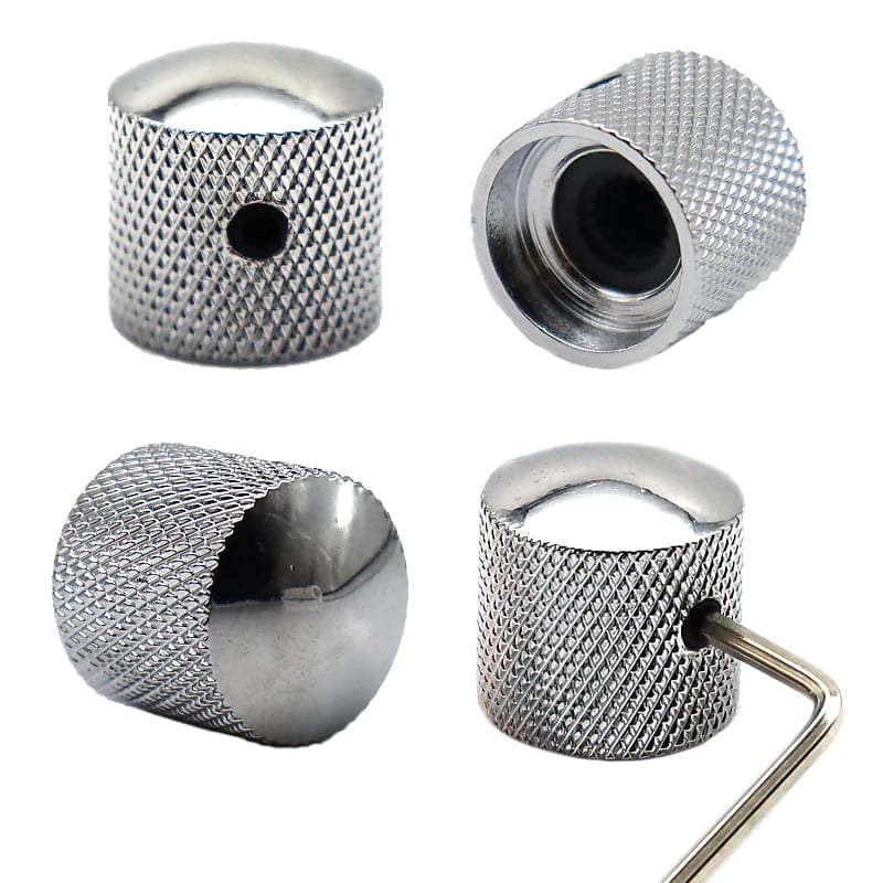4pcs Metal Guitar Knobs Volume Tone Control Knobs Dome Knobs | Reverb