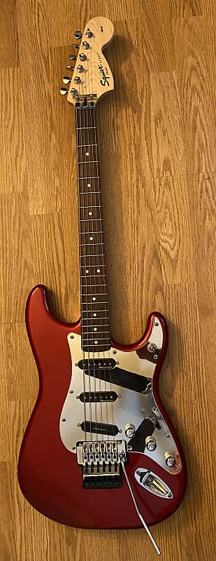Fender Squire Stratocaster - w/Tom Morello Loaded Pickguard & | Reverb