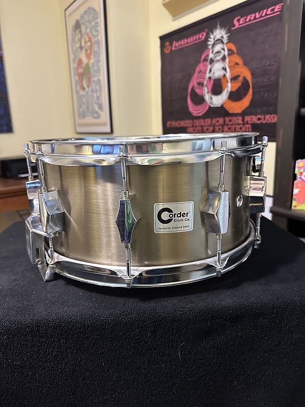 Corder 6.5x14 Snare Drum 1980’s - Brushed Copper | Reverb