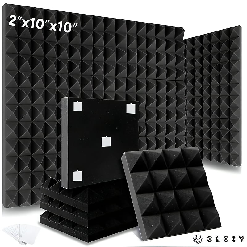Studio Sound Absorbing Panels 12 Pcs, Pyramid Acoustic | Reverb UK