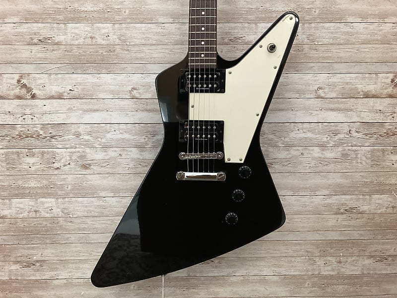 Used Hamer STANDARD BLACK EXPLORER Electric Guitar | Reverb
