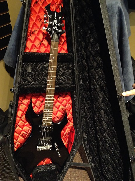BC Rich Warlock Black w/hard case FREE SHIPPING | Reverb