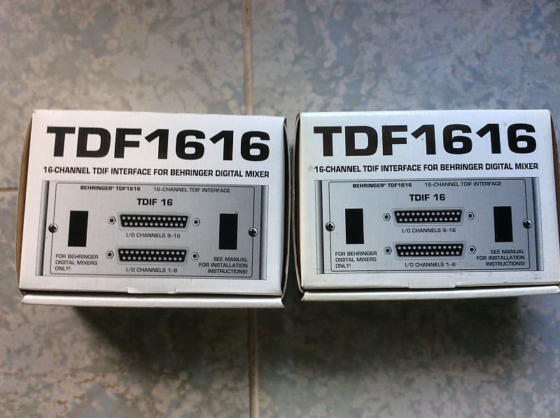 Behringer TDF1616 Plug In Modules for DDX3216 | Reverb