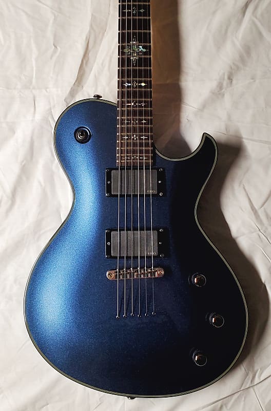 Schecter Damien Solo Elite 2010 Dark Metallic Blue | Reverb