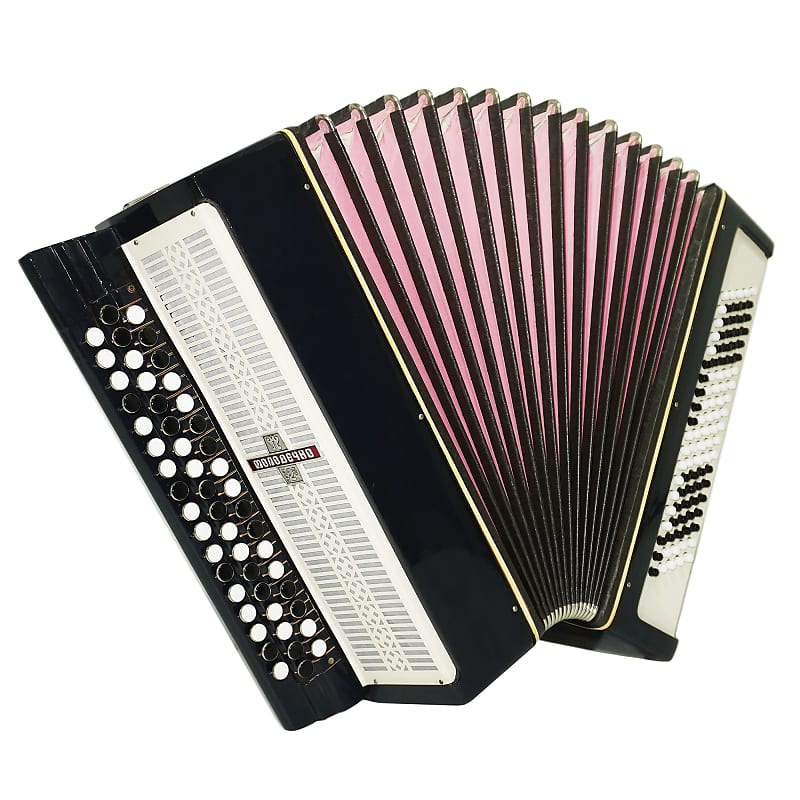 Button Accordion Musical Instrument, 3 Rows 100 bass buttons, | Reverb