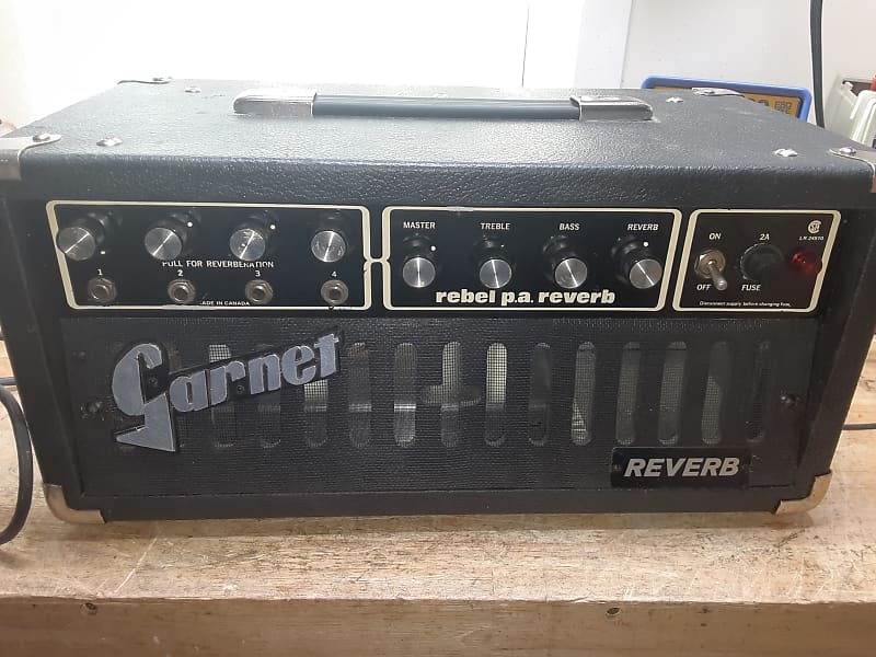 Garnet Rebel Reverb P.A. late 60s early 70s - Black | Reverb